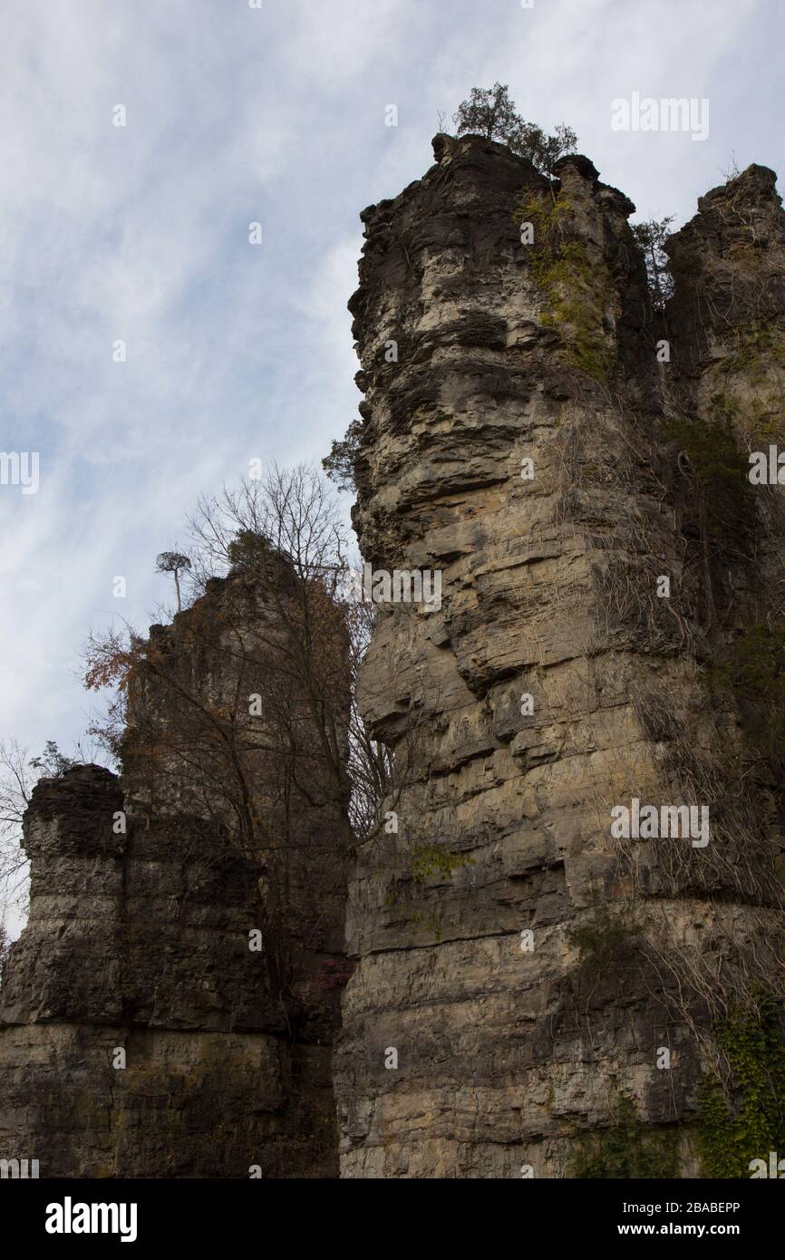 Natural Chimneys, Virginia Stock Photo - Alamy