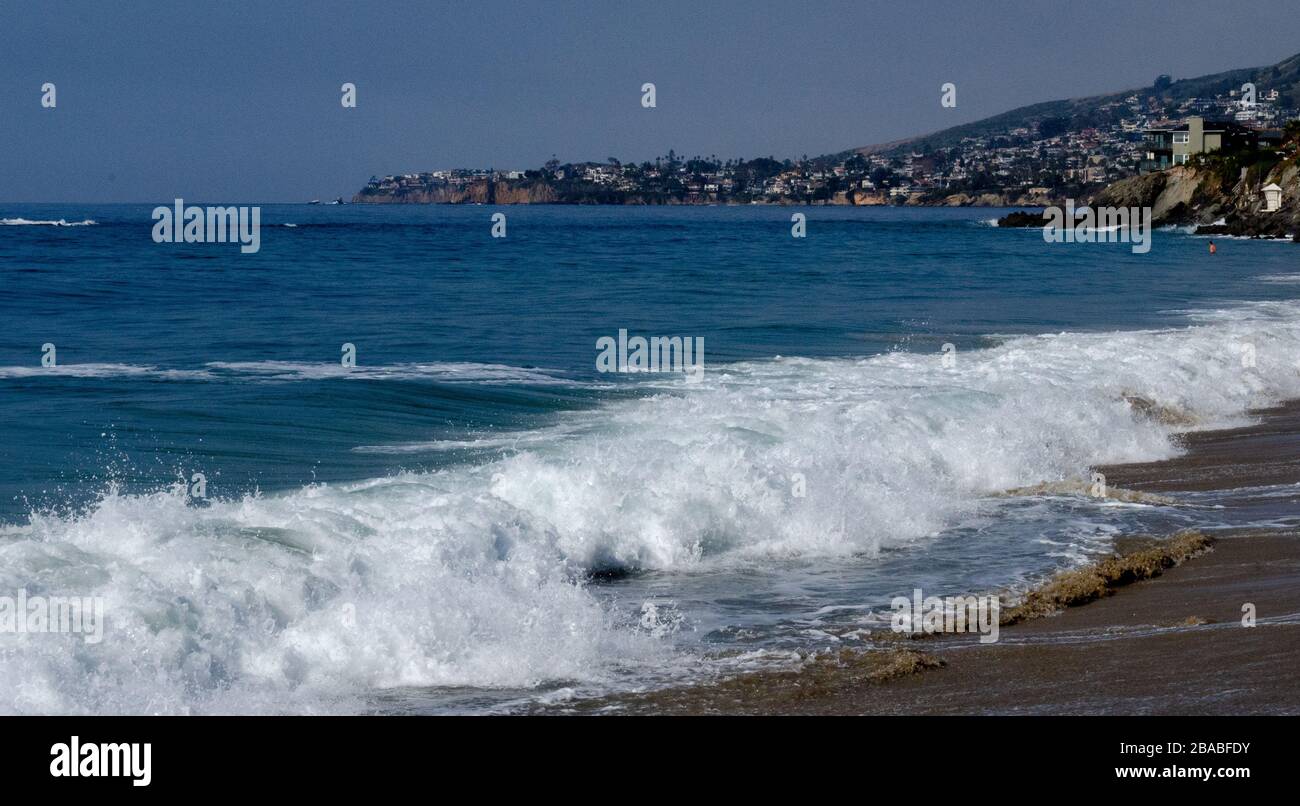 Laguna Nigel Pearl Beach Waves Ocean Beaches Surfside Stock Photo - Alamy