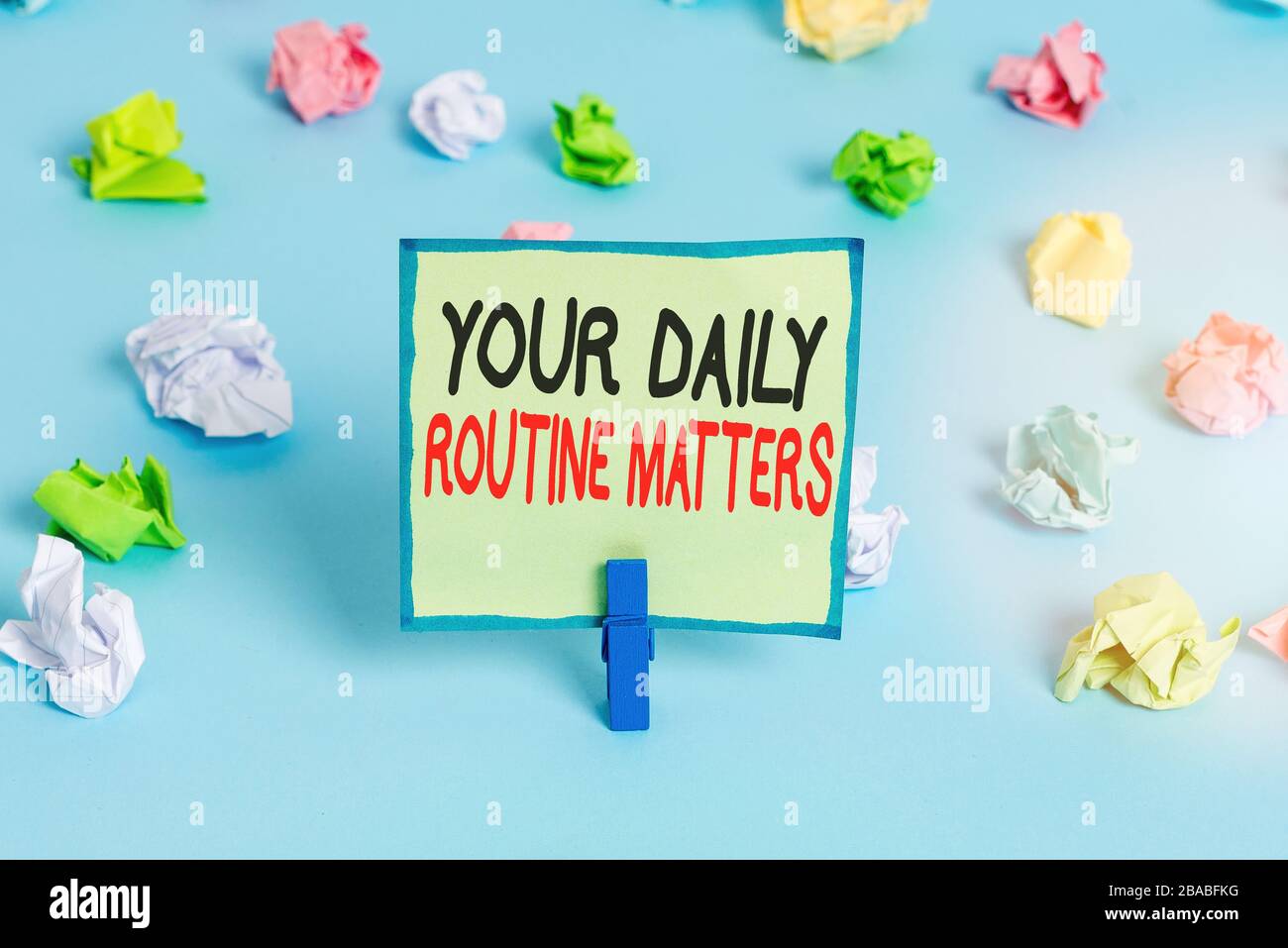 Conceptual hand writing showing Your Daily Routine Matters. Concept ...