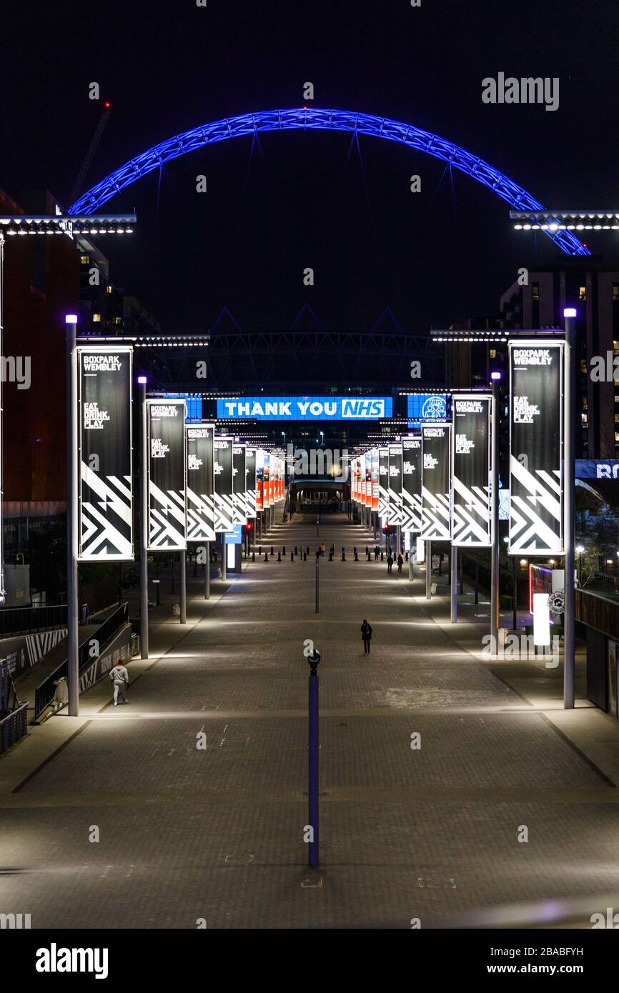 Wembley stadium park sign hi-res stock photography and images - Alamy
