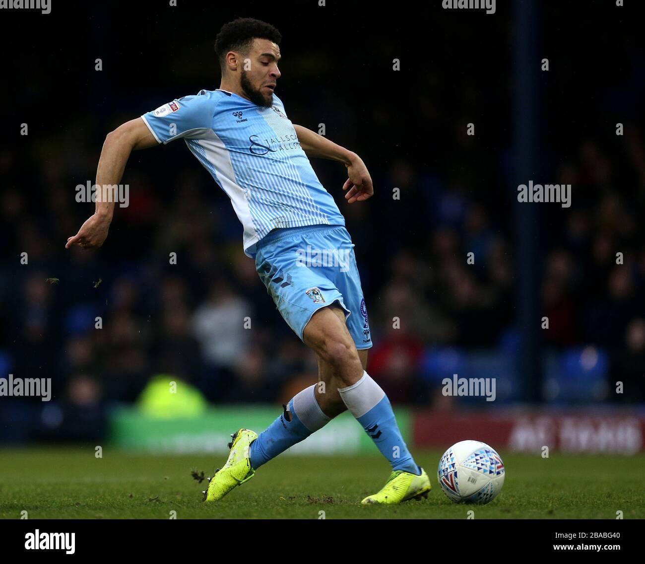 Coventry City's Maxime Biamou scores his sides second goal Stock Photo ...