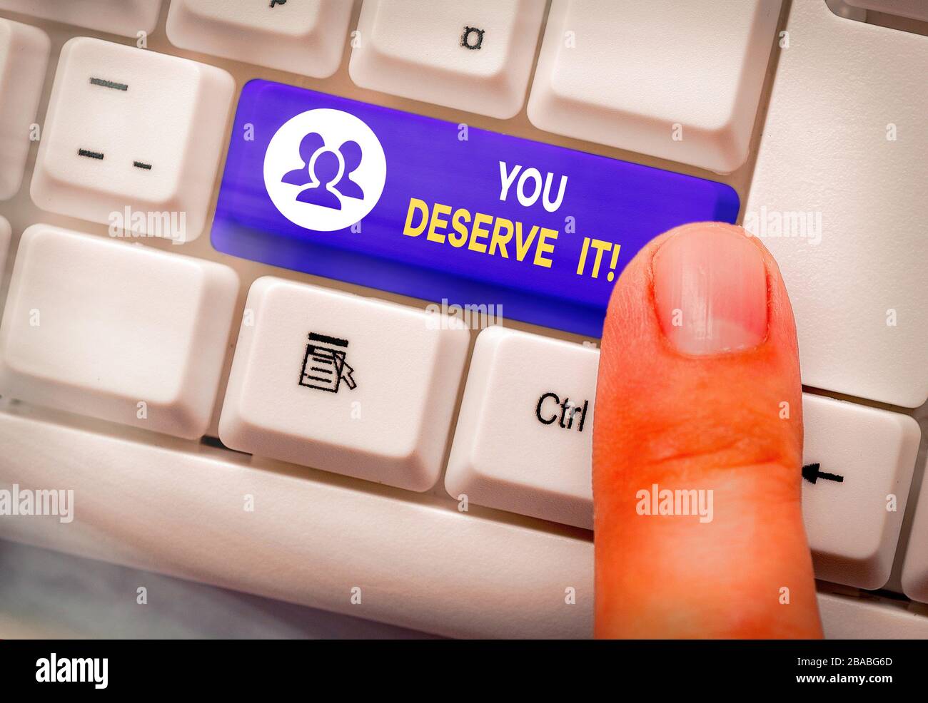 Word writing text You Deserve It. Business photo showcasing should have ...