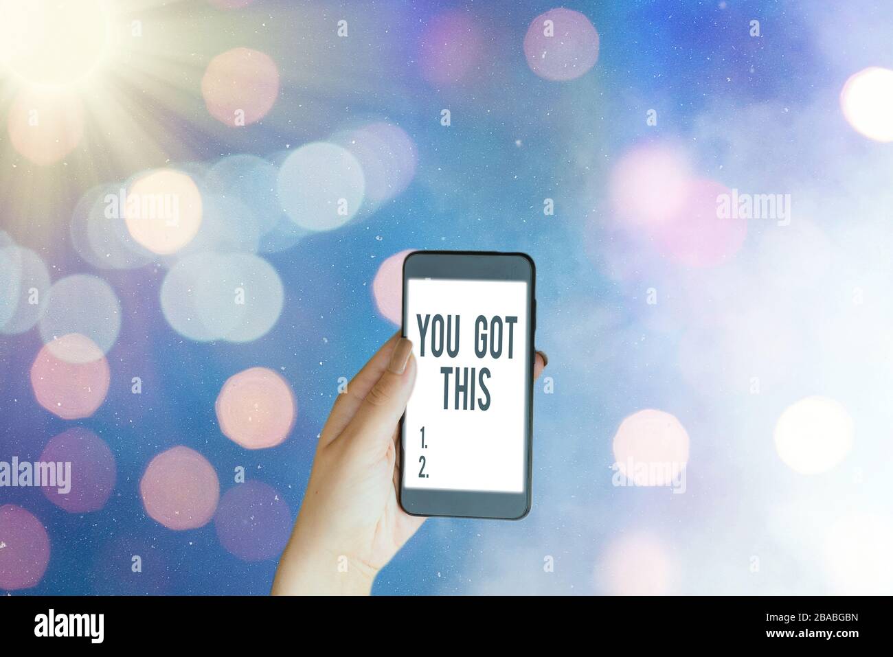 Word writing text You Got This. Business photo showcasing to encourage ...