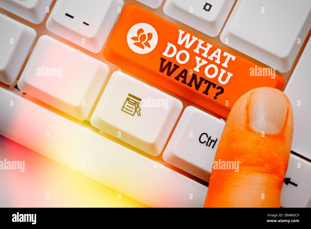 Text sign showing What Do You Want Question. Business photo showcasing ...