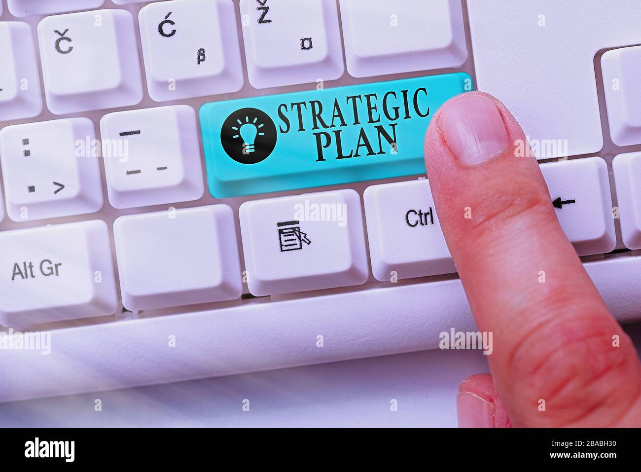 Text sign showing Strategic Plan. Business photo showcasing a ...