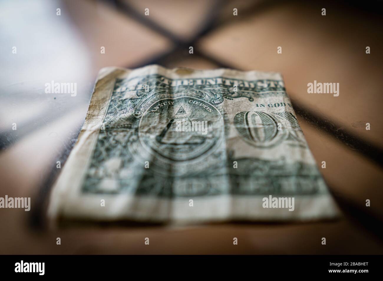 Us dollar bill crumpled hi-res stock photography and images - Alamy