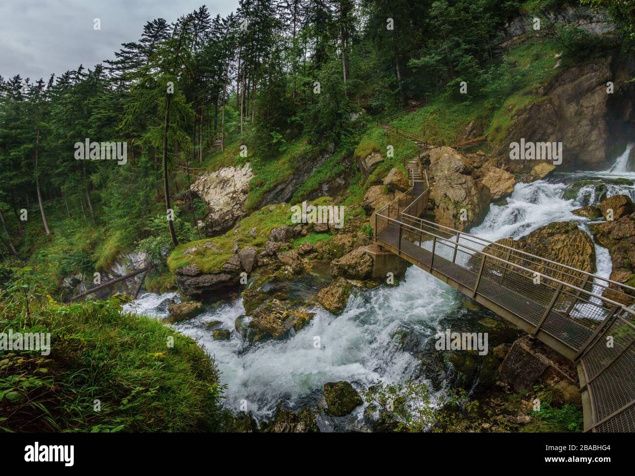 Gollinger Waterfalls near Salzburg Austria Stock Photo - Alamy