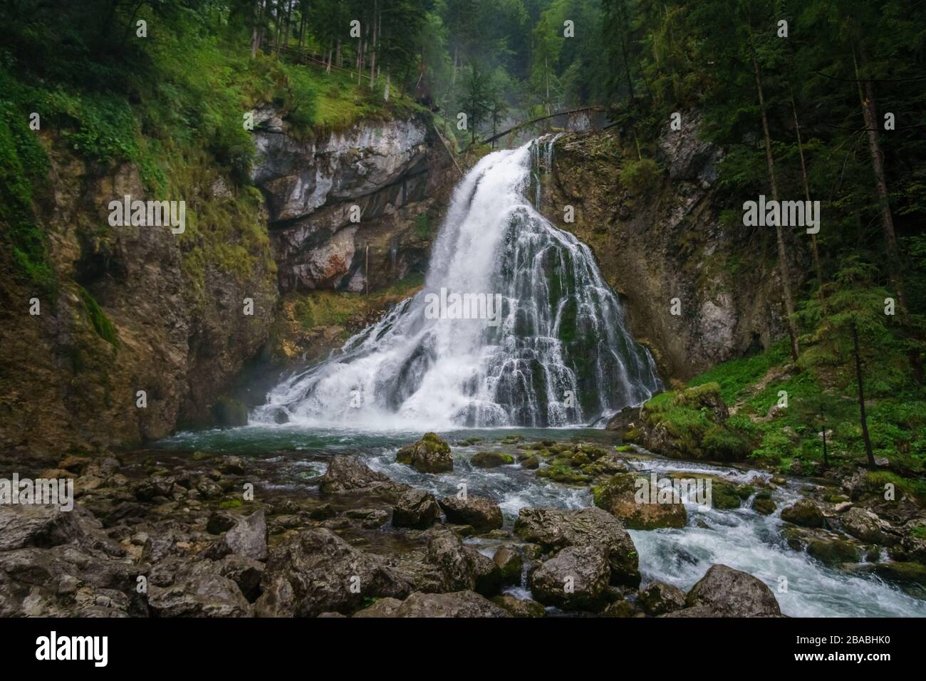 Gollinger Waterfalls near Salzburg Austria Stock Photo - Alamy