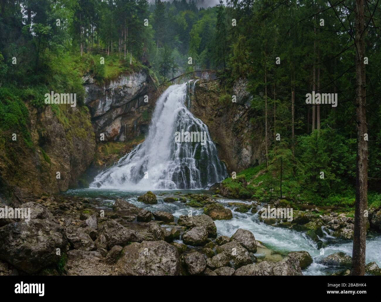 Gollinger Waterfalls near Salzburg Austria Stock Photo - Alamy