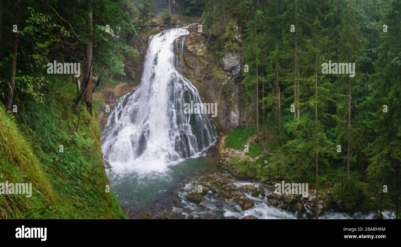 Gollinger Waterfalls near Salzburg Austria Stock Photo - Alamy
