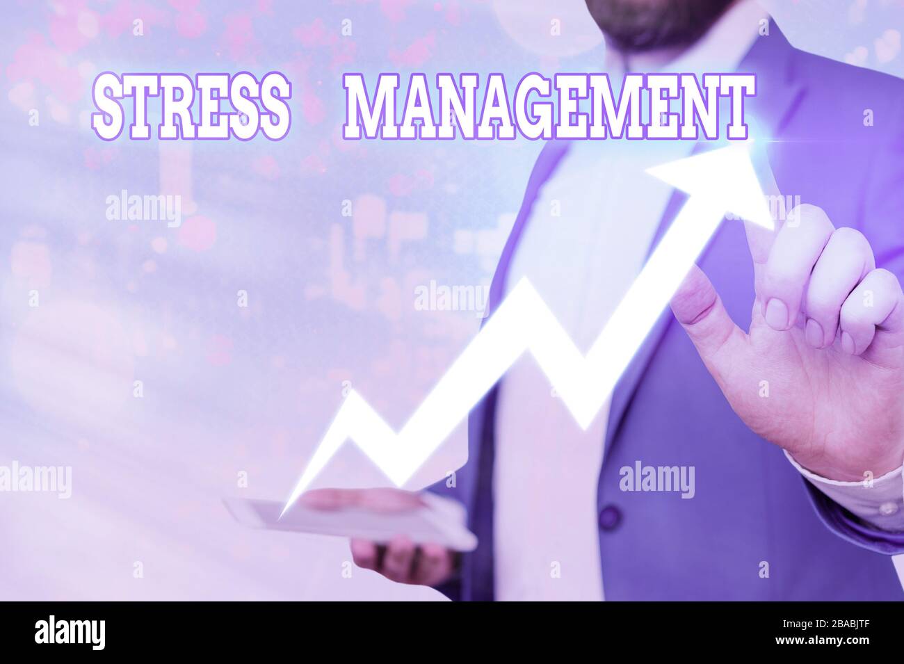 Text sign showing Stress Management. Business photo showcasing method ...
