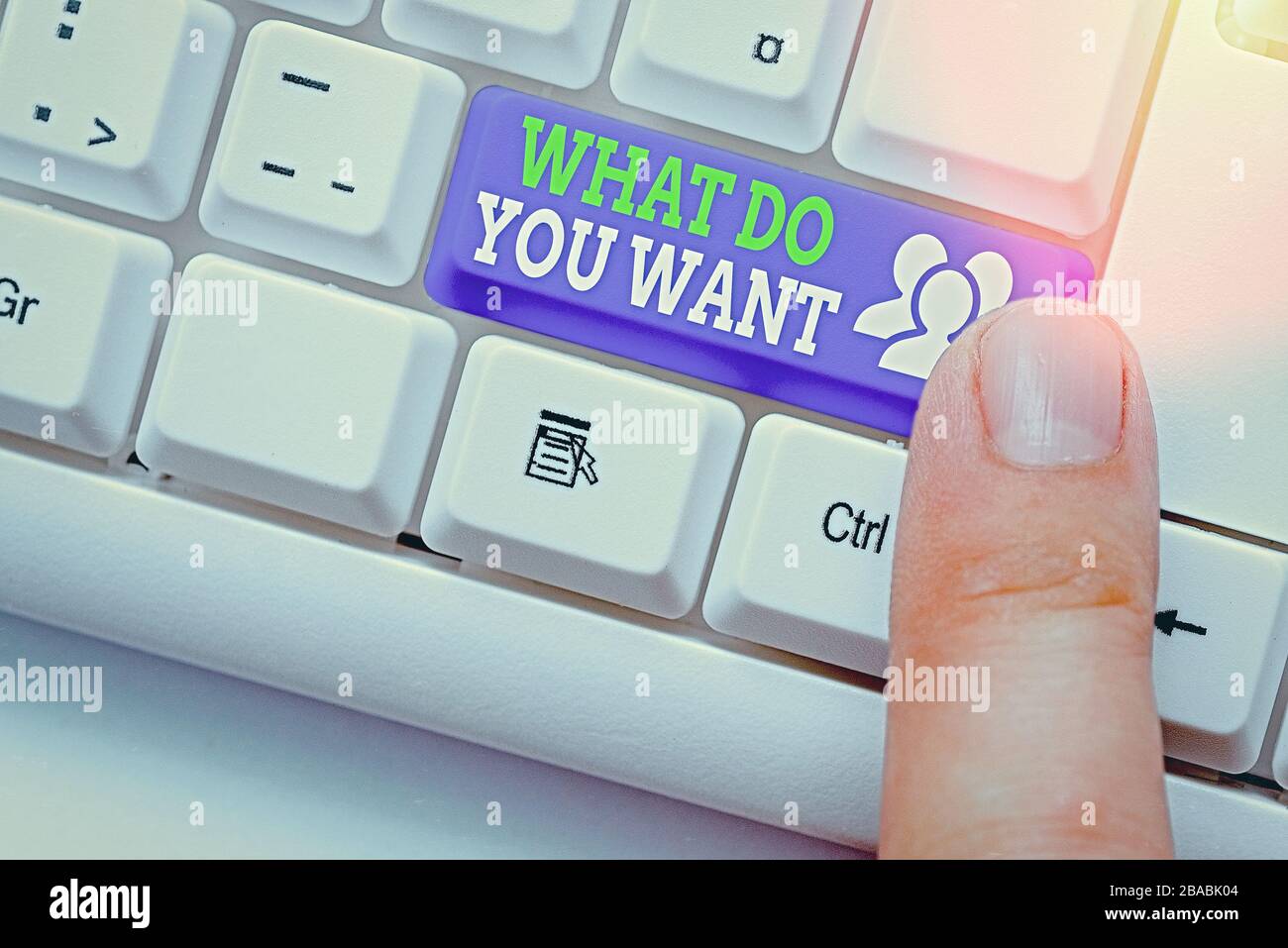 Conceptual hand writing showing What Do You Want. Concept meaning used ...