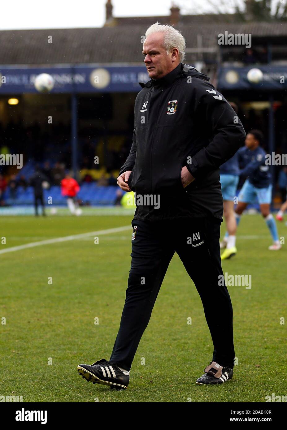 Coventry City assistant manager Adi Viveash prior to kick-off Stock ...