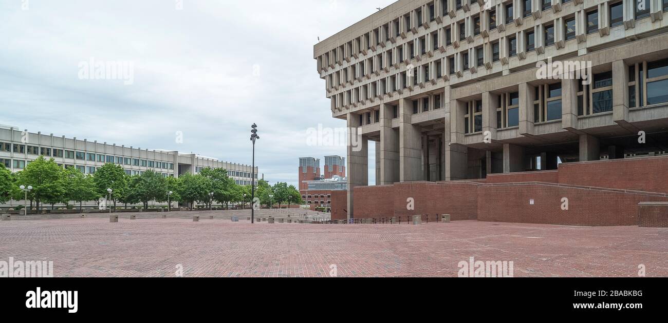 Boston city hall hi-res stock photography and images - Alamy