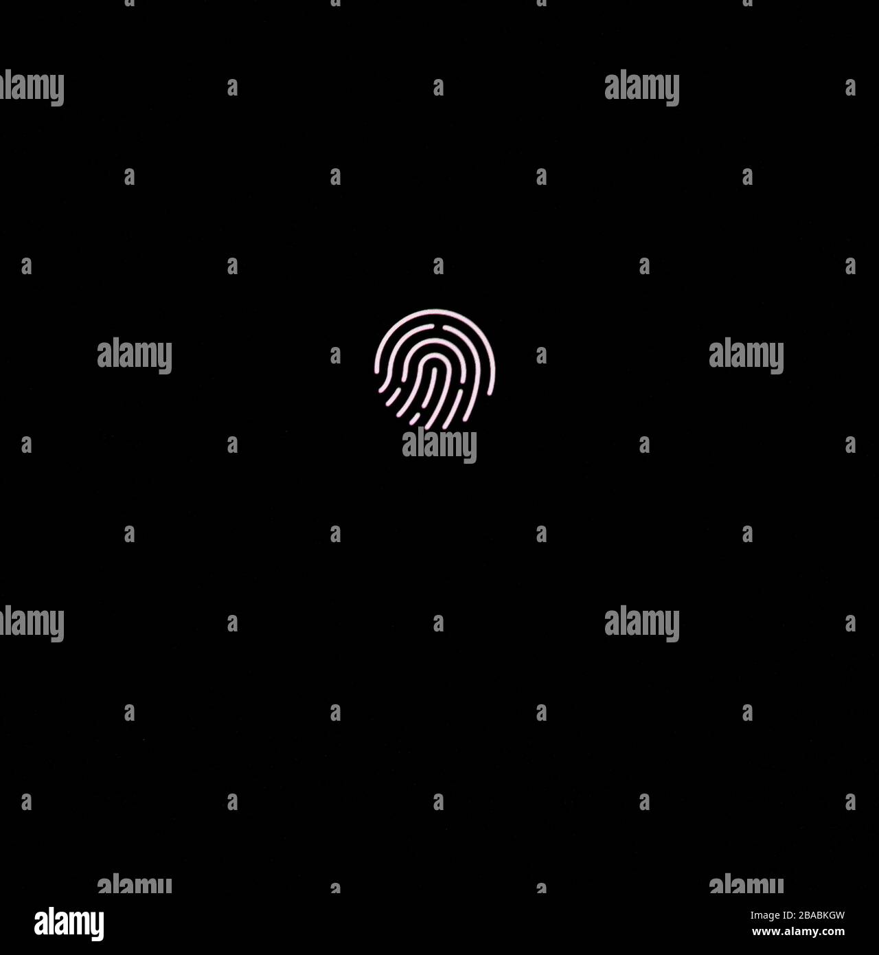 Fingerprint identification app scanner hi-res stock photography and ...