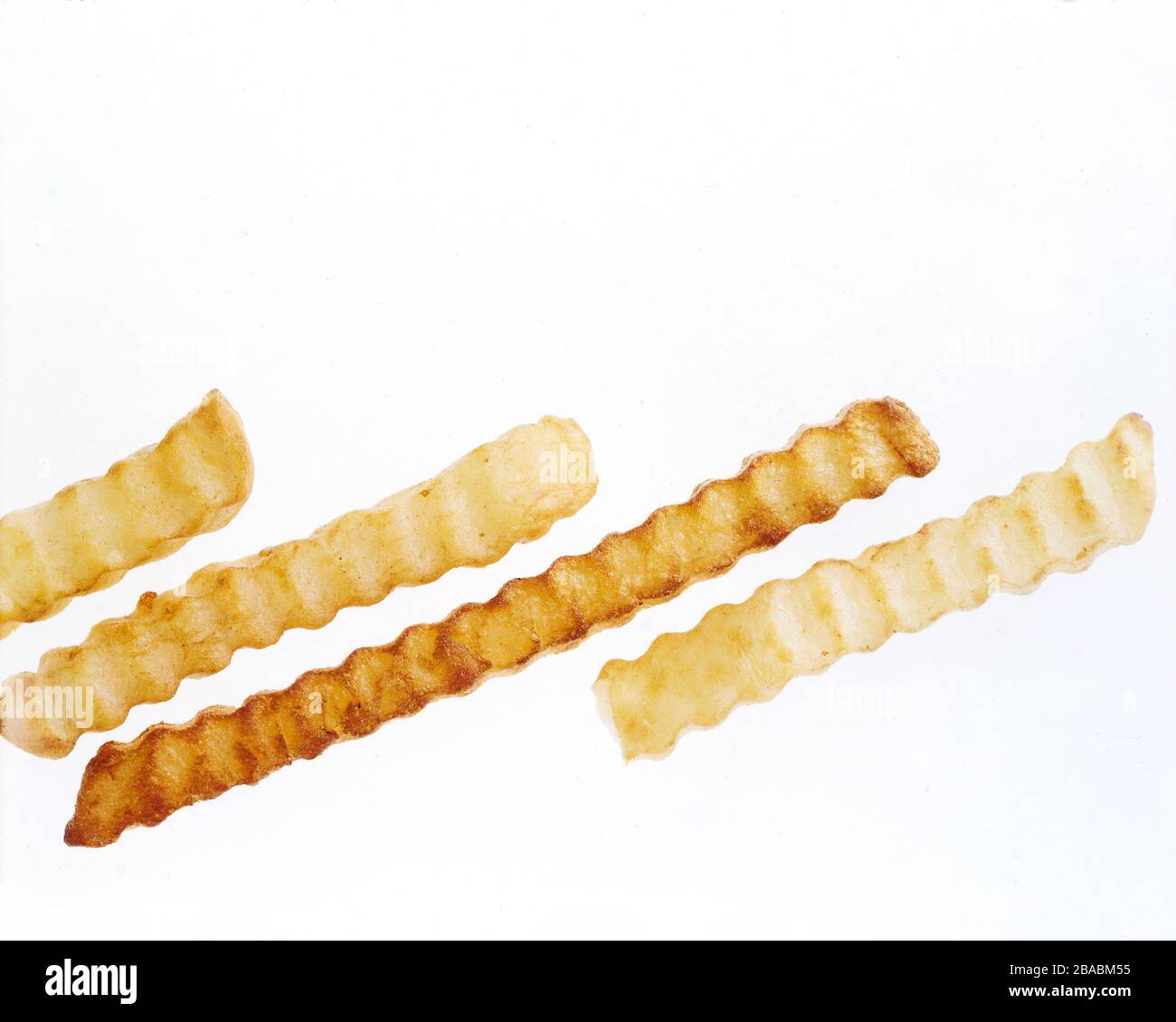 Crinkle French Fries Stock Photo - Alamy