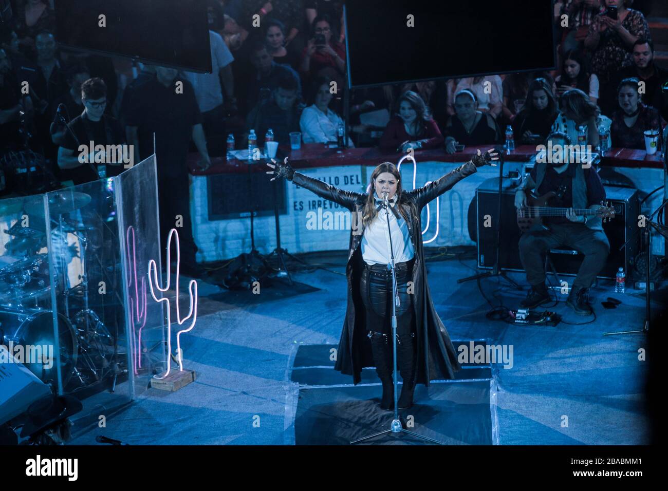Yuridia en el palenque de la Expogan Sonora 2019.(Foto: Luis Gutierrez ...