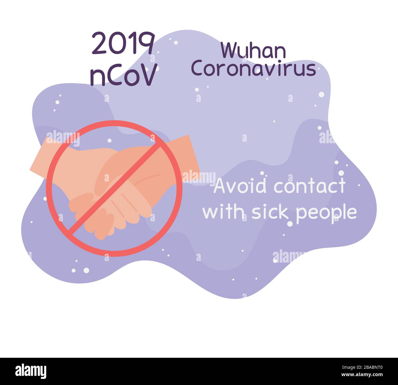 virus covid 19 prevention avoid contact with sick people vector ...