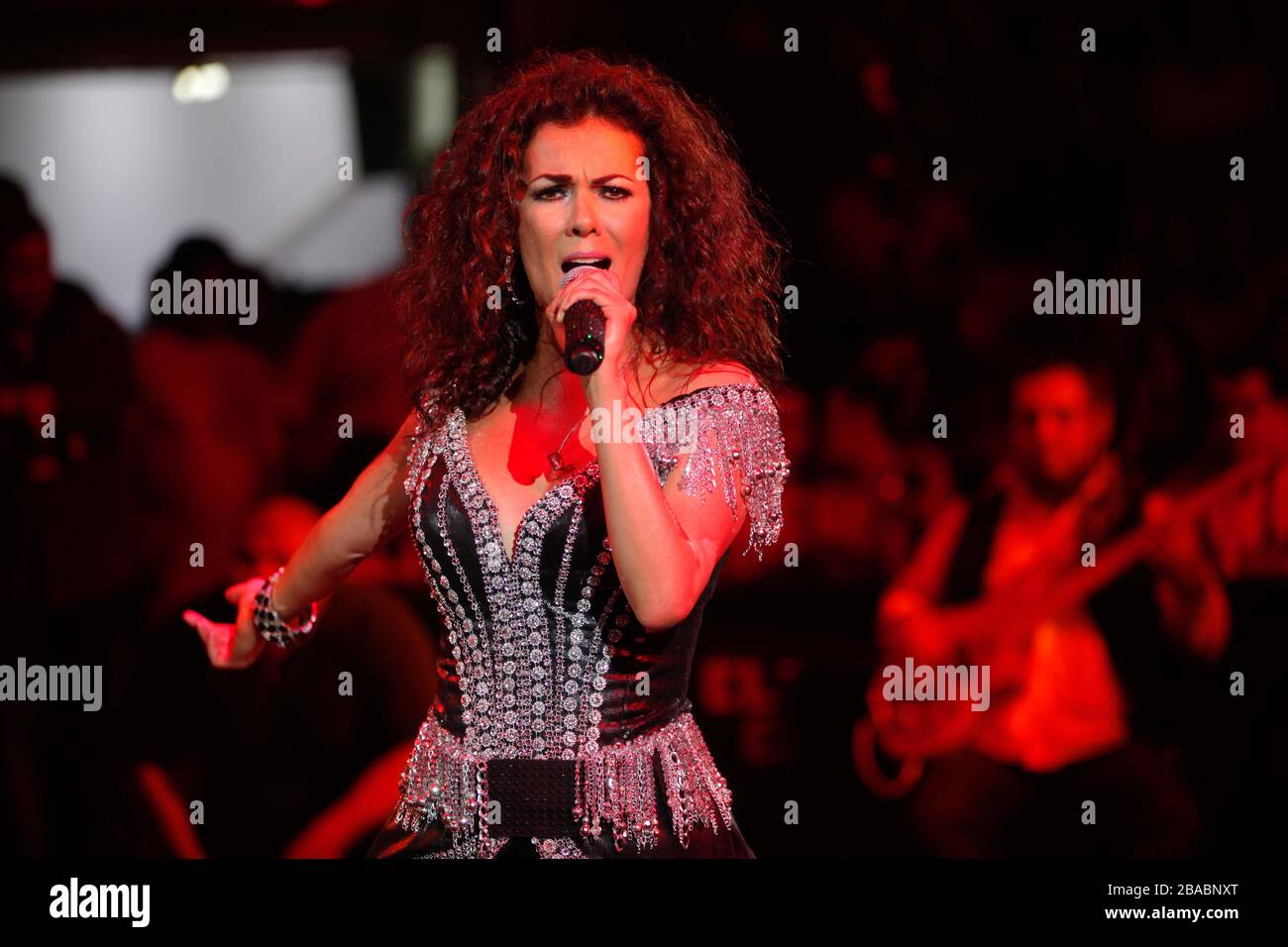 Edith Marquez durante concierto en el Palenque de la expongan 2013, el ...