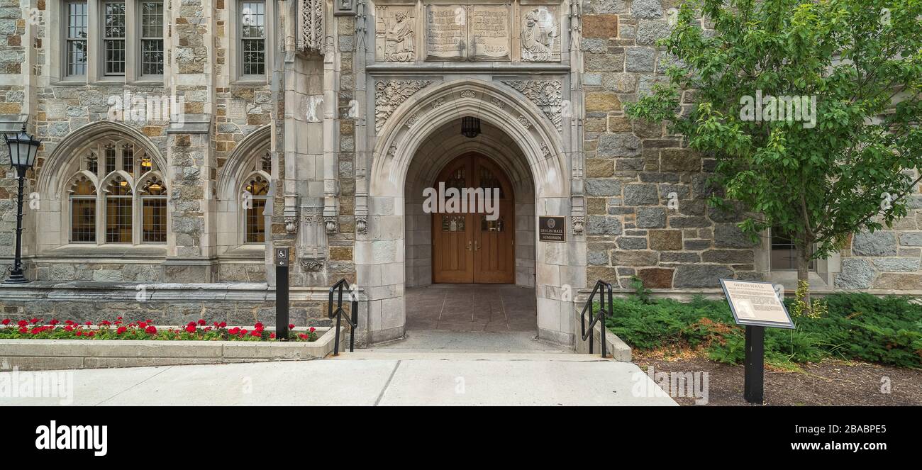 Boston College in Chestnut Hill near Boston, Massachusetts, USA Stock ...