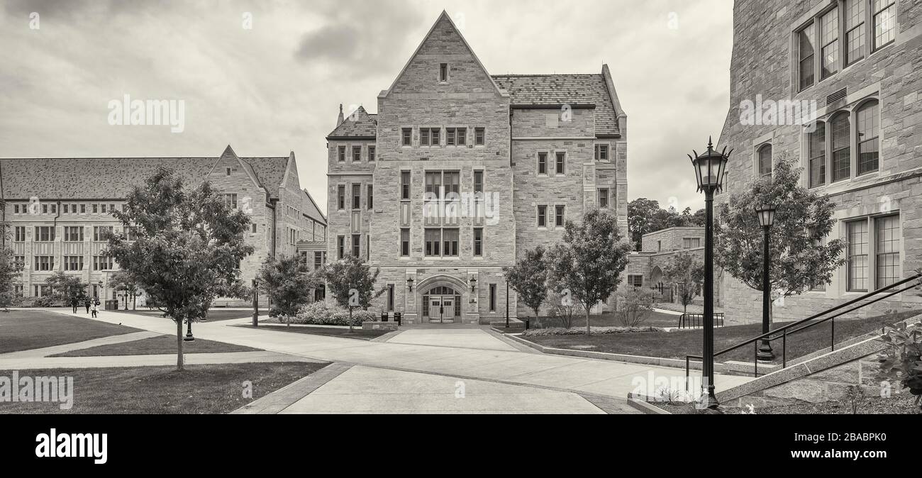 Boston college campus chestnut hill hi-res stock photography and images ...