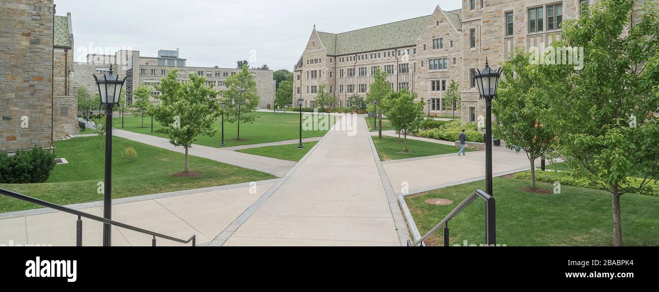 Boston college campus chestnut hill hi-res stock photography and images ...