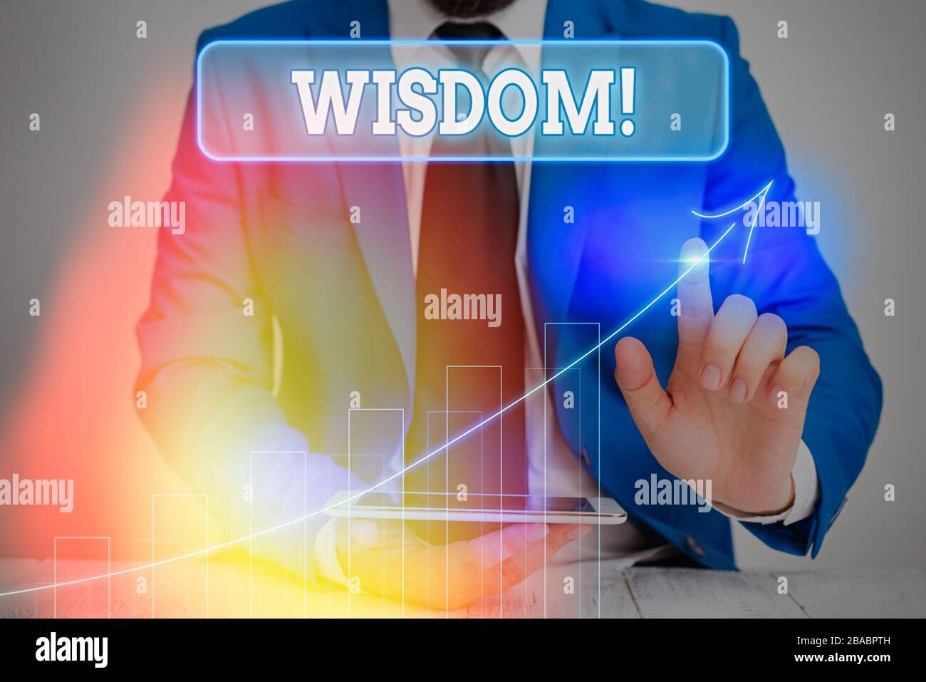 Writing note showing Wisdom. Business concept for the ability to use ...