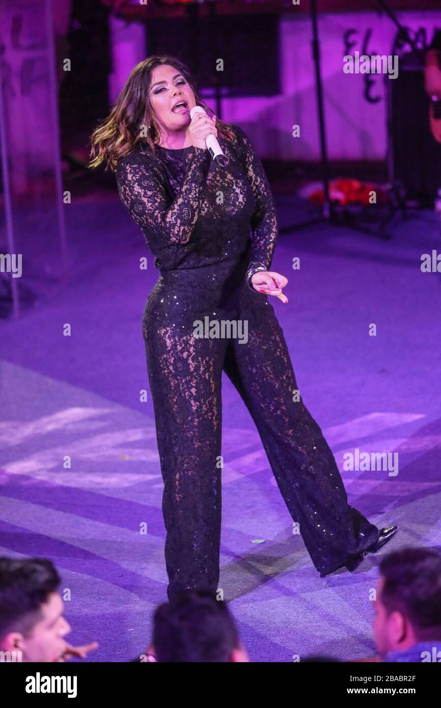 Yuridia, durante su concierto en el palenque de la Expogan Sonora. 15 ...
