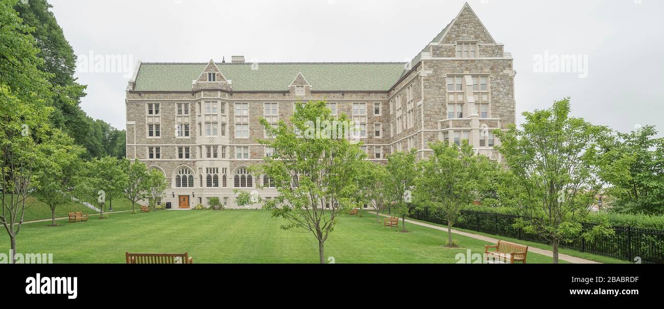 Boston College campus, Chestnut Hill, Boston, Massachusetts, USA Stock ...