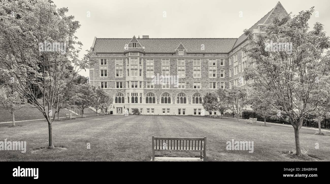 Boston College campus, Chestnut Hill, Boston, Massachusetts, USA Stock ...