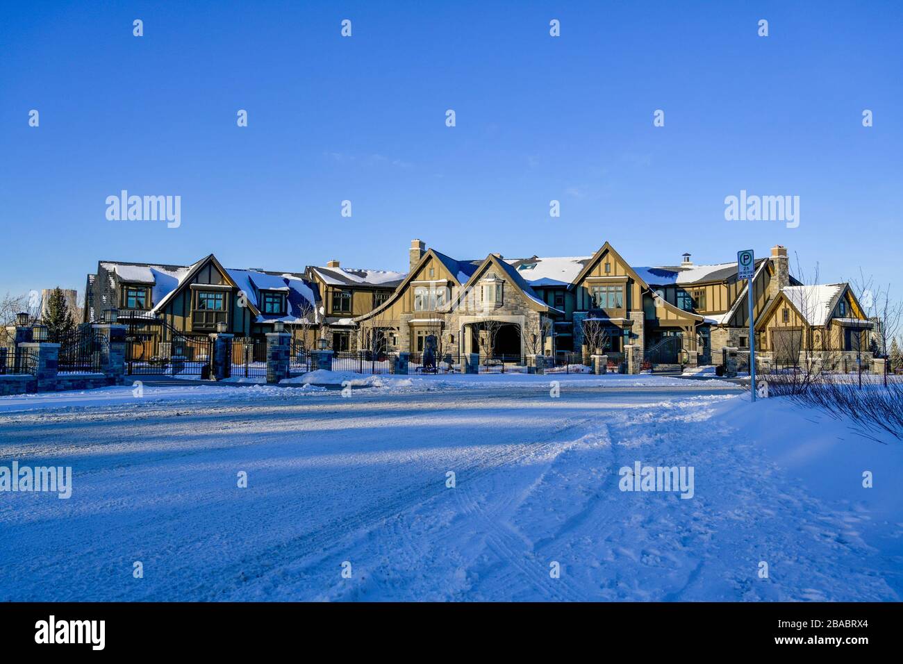 Massive luxury home, Upper Mount Royal neighbourhood, Calgary, Alberta ...