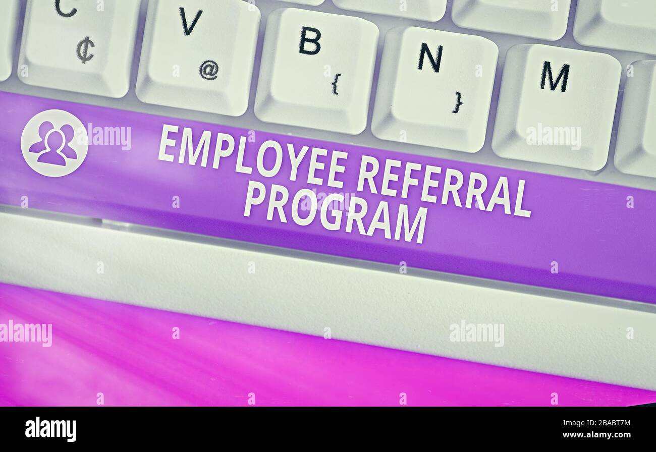 Conceptual hand writing showing Employee Referral Program. Concept ...