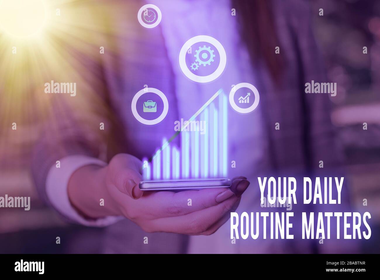 Writing note showing Your Daily Routine Matters. Business concept for ...