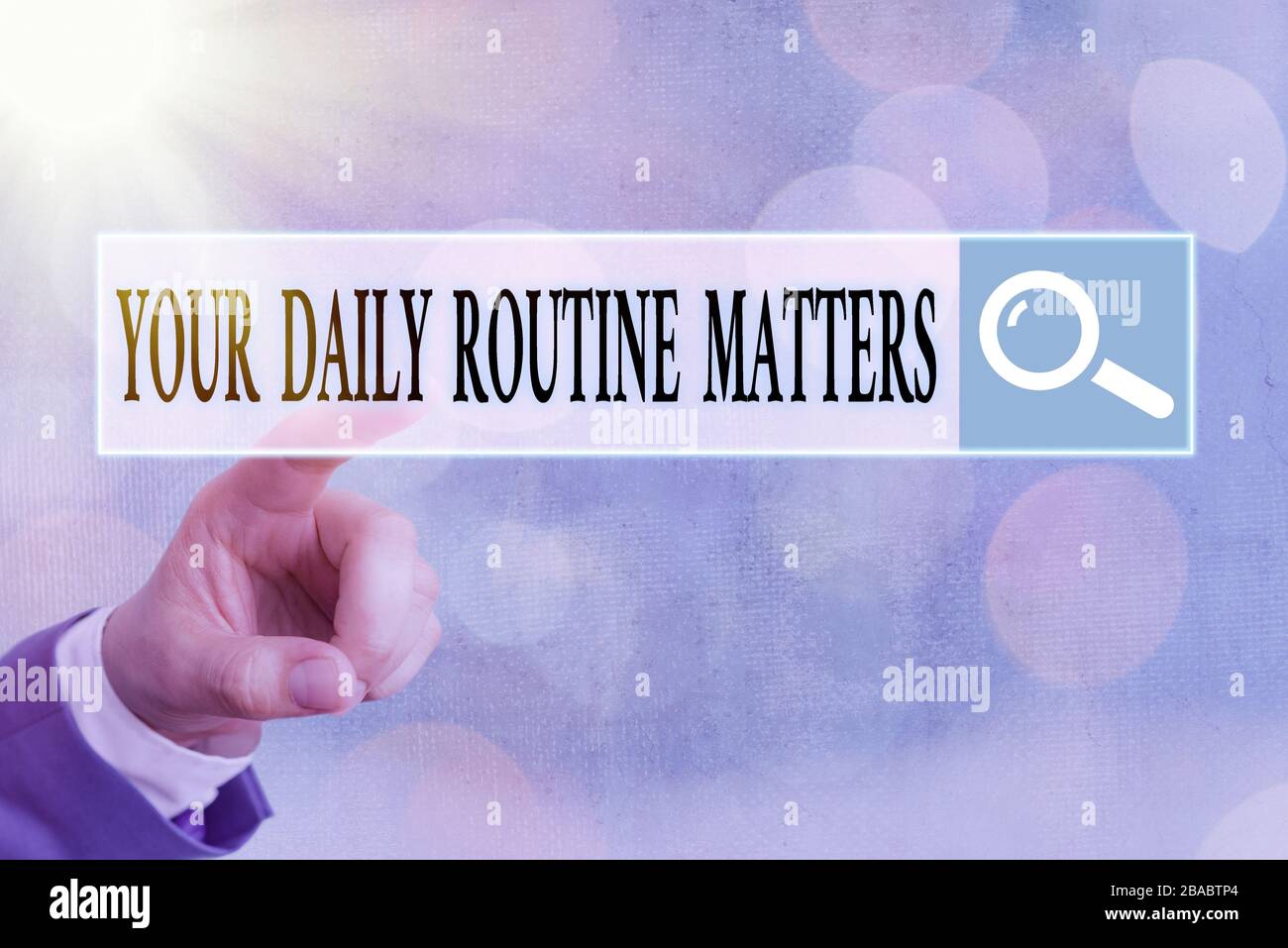 Your daily routine matters hi-res stock photography and images - Alamy