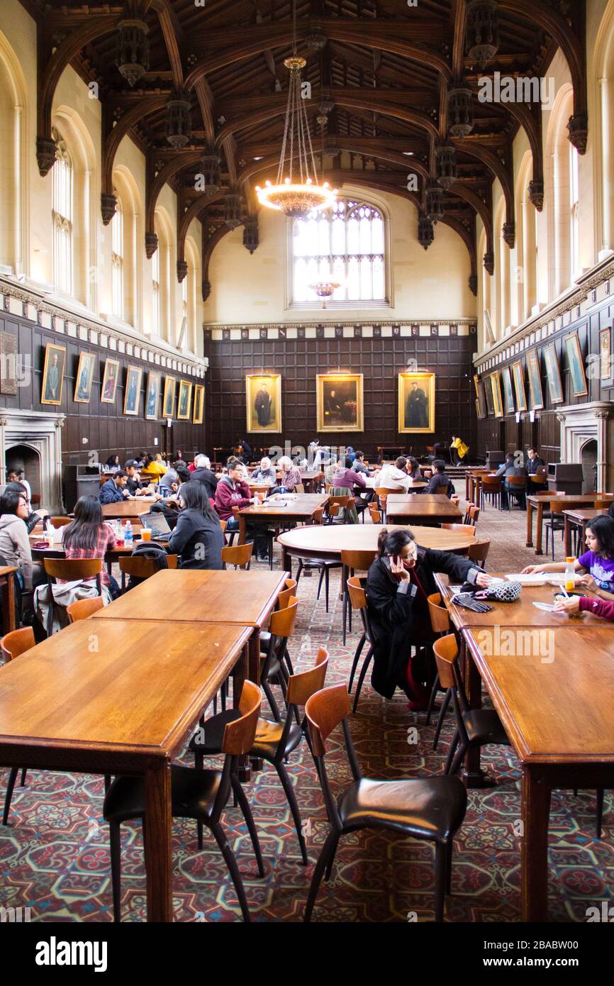 Dining hall interior, Hyde Park, Chicago, Illinois, USA Stock Photo - Alamy