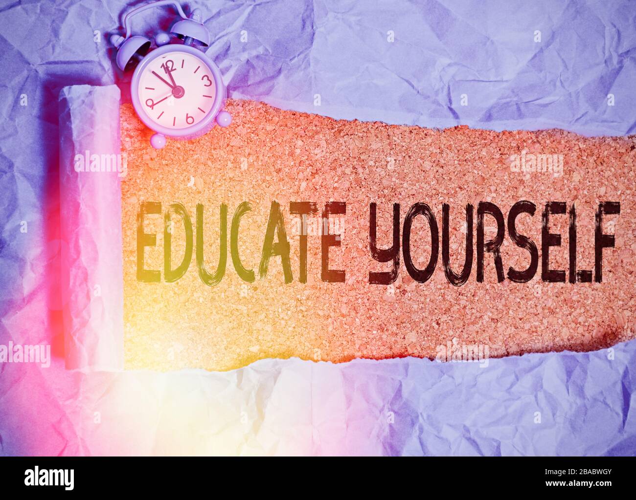 Handwriting text writing Educate Yourself. Conceptual photo prepare oneself or someone in a ...