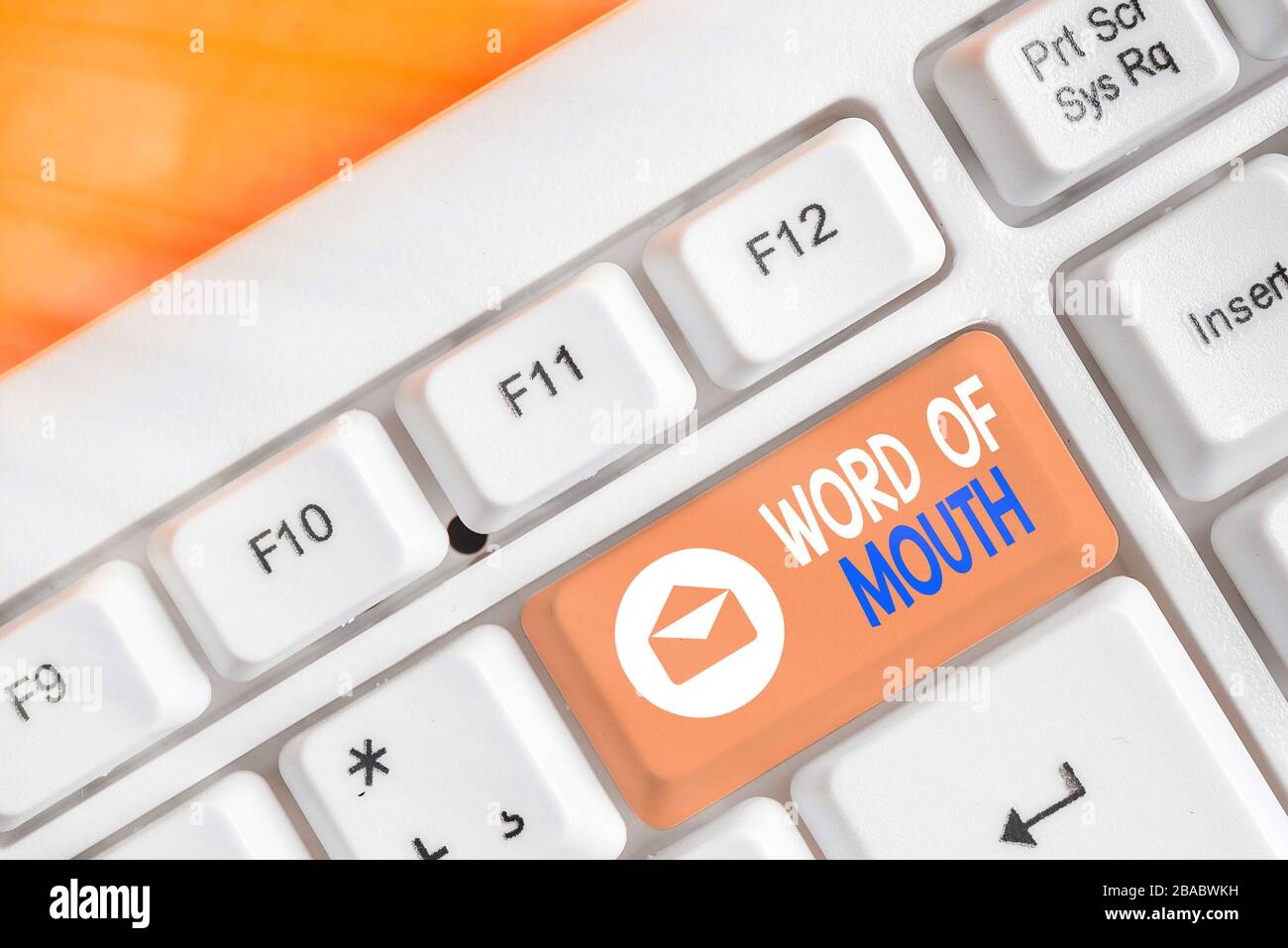 Word writing text Word Of Mouth. Business photo showcasing information ...