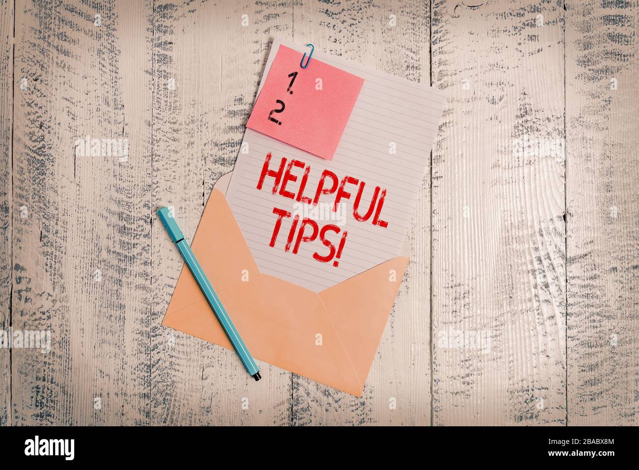 Text sign showing Helpful Tips. Business photo text advices given to be ...