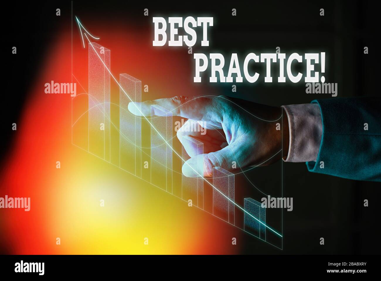 Handwriting text Best Practice. Conceptual photo commercial procedures ...