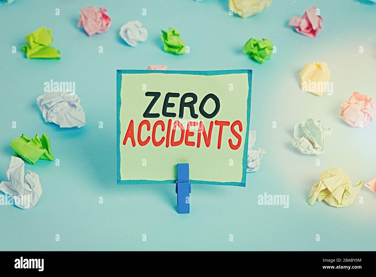Conceptual hand writing showing Zero Accidents. Concept meaning ...