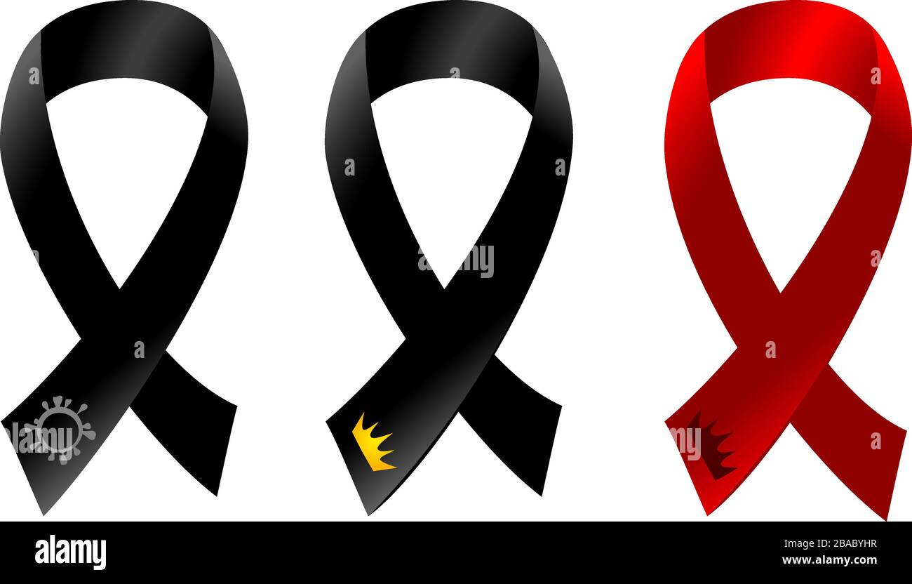 Mourning ribbon hi-res stock photography and images - Alamy