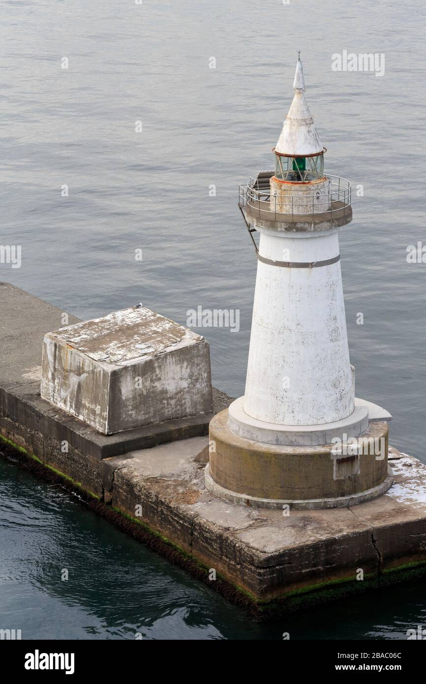 Breakwater Lighthouse, Otaru Port, Hokkaido Prefecture, Japan, Asia ...