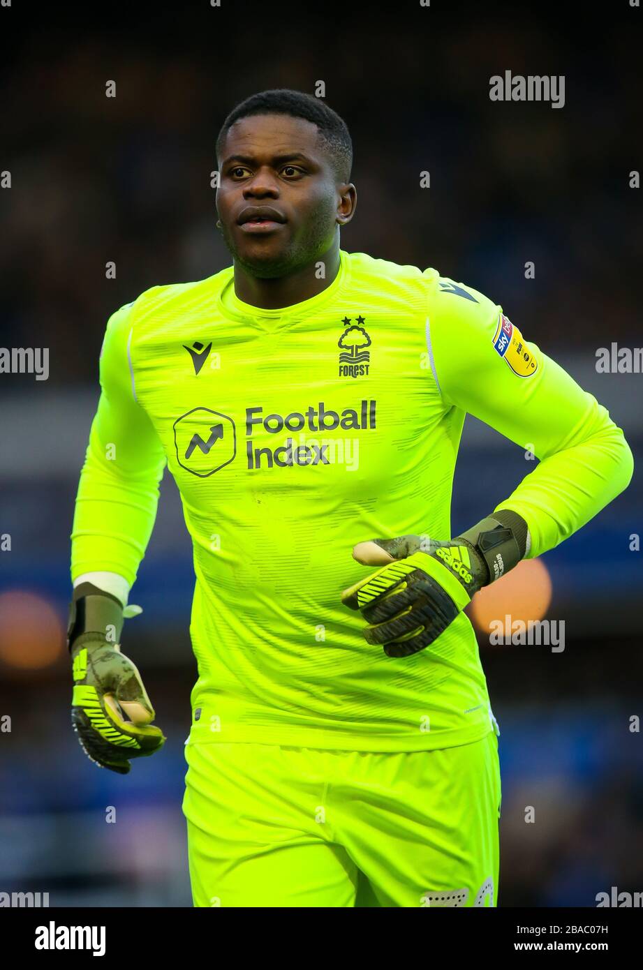 Nottingham Forest goalkeeper Brice Samba during the Sky Bet ...