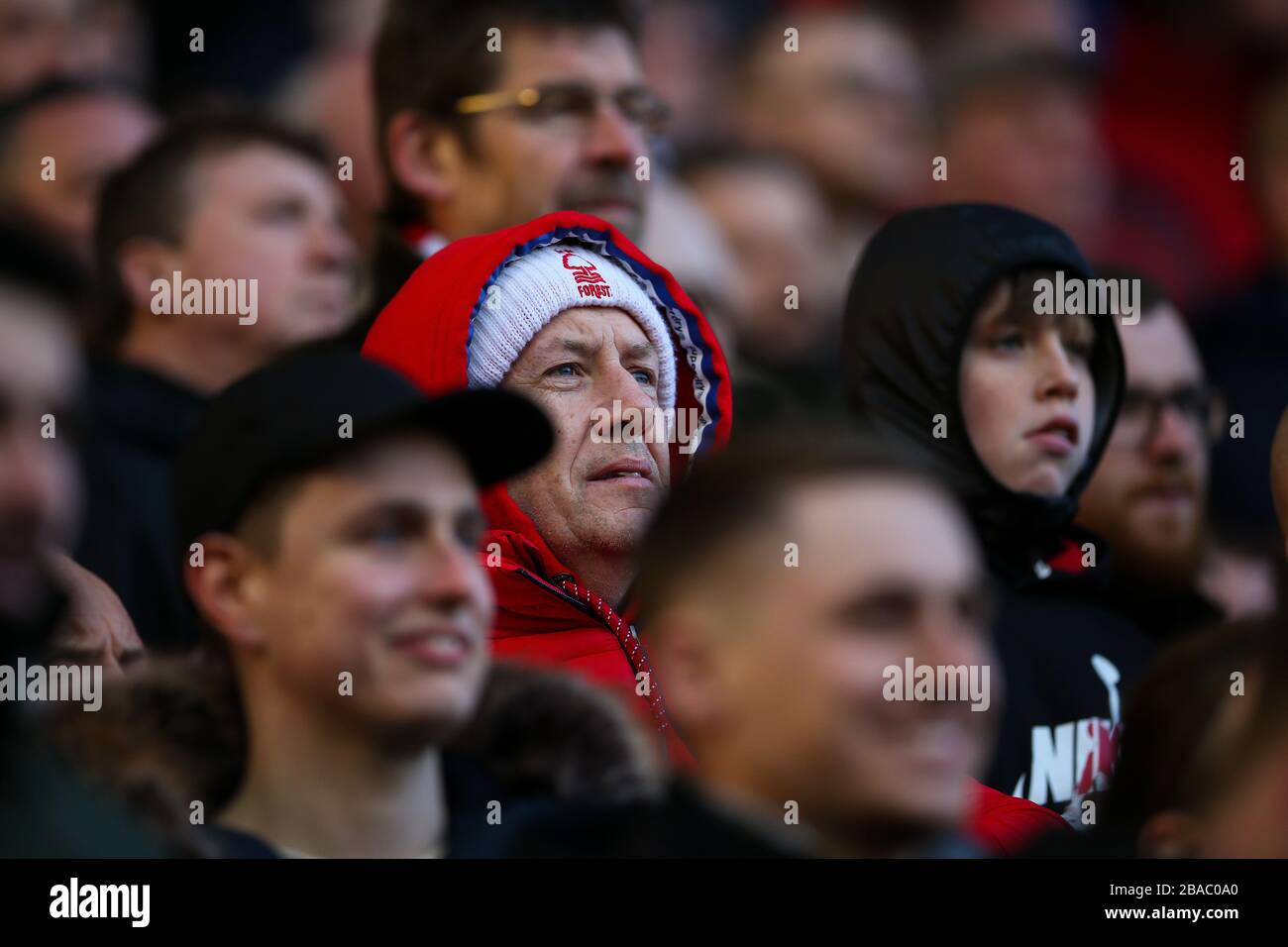 Nottingham Forest fans during the Sky Bet Championship at St Andrew's ...