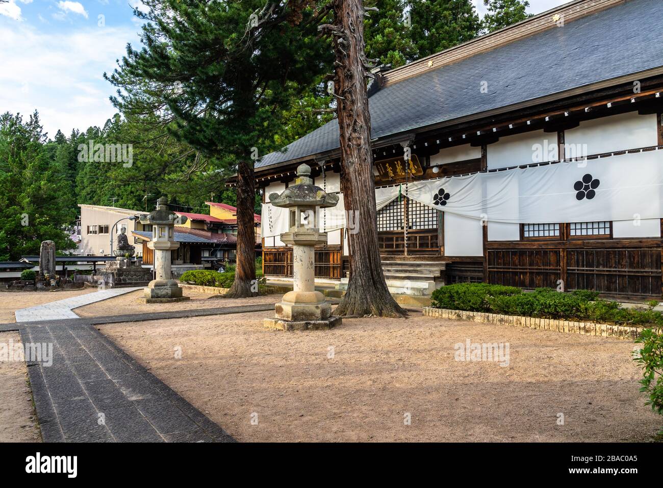 Temples and shrines part of Takayama's temple town (Teramachi) along ...