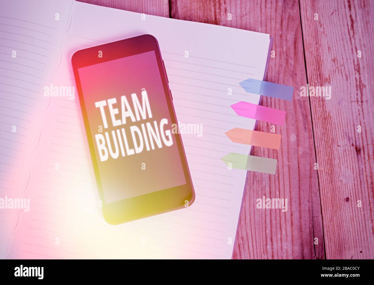 Writing note showing Team Building. Business concept for various types ...