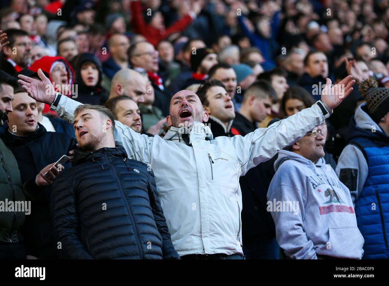 Nottingham Forest fans during the Sky Bet Championship at St Andrew's ...
