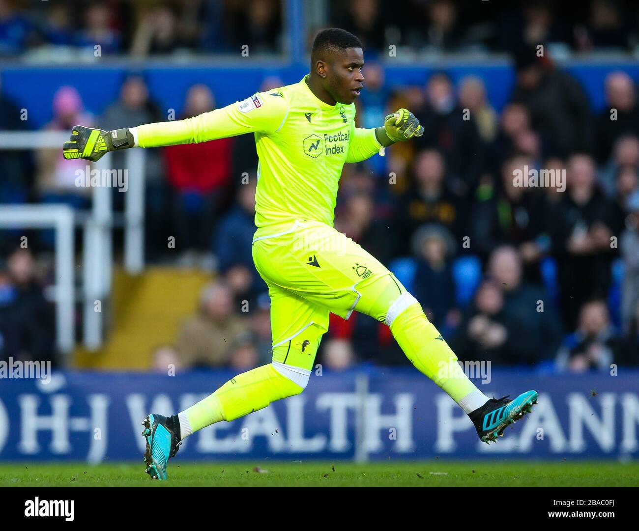 Nottingham Forest goalkeeper Brice Samba during the Sky Bet ...