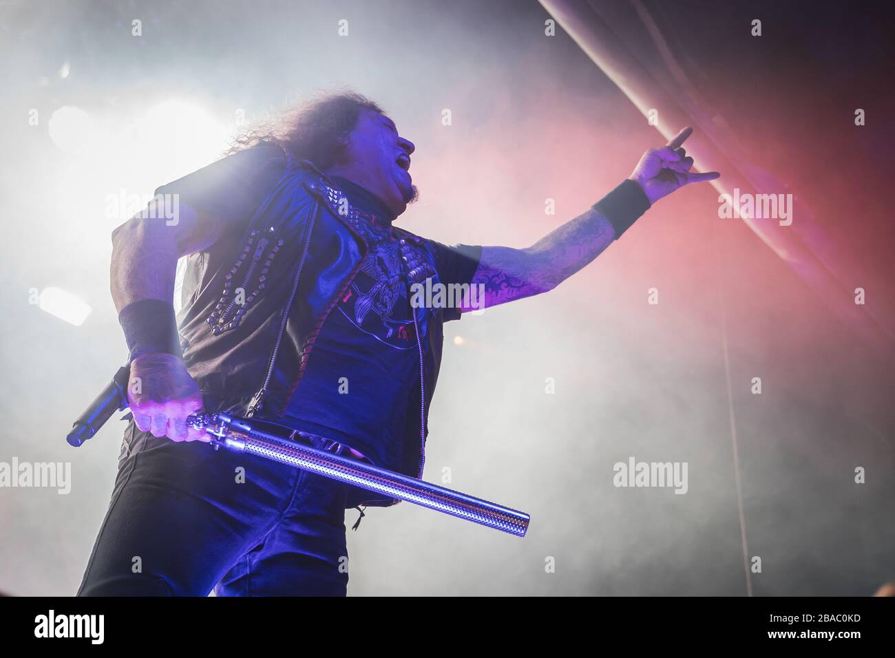 London, UK - March 6, 2020 - Chuck Billy, Testament thrash metal band ...