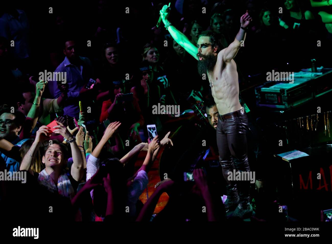 The Mexican rock band Moreratto of the glam metal genre offered a ...